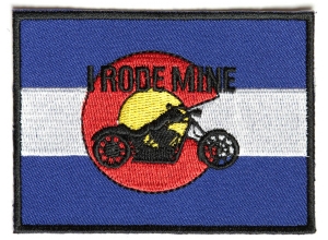 Shop I Rode Mine Embroidered Biker Patches - TheCheapPlace