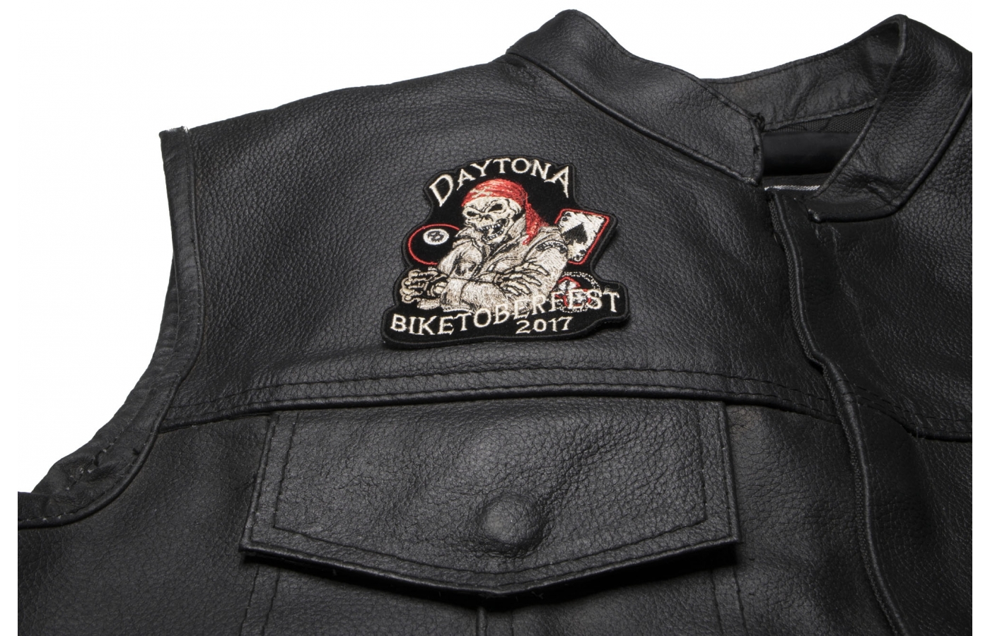 Biketoberfest 2017 Daytona Skull Biker Patch by Ivamis Patches