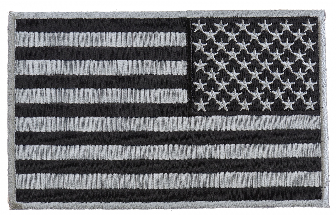 Black and Gray American REVERSED Flag Patch by Ivamis Patches