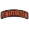 Small Firefighter Patch - Rocker | Embroidered Patches by Ivamis Patches