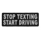 Stop Texting Start Driving Patch | Biker Patches -TheCheapPlace