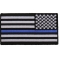 Thin Blue Line American Flag Reversed Patch | Embroidered Patches by ...