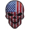 American Flag Skull Patch, Skull Patches by Ivamis Patches
