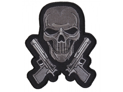 Skull Patches for Jackets - Sew or Iron on - Embroidered - TheCheapPlace
