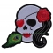 Heart Eye Lady Skull Patch, Skull Patches by Ivamis Patches