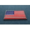 American Flag Patch Silver Border | Embroidered Patches by Ivamis Patches