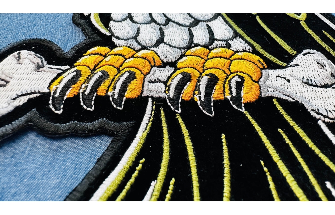 Large Vulture Patch for Back of Biker Jackets by Ivamis Patches