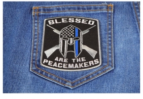 Thin Blue Line Bump In The Night Wolf Patch | Police Patches -TheCheapPlace