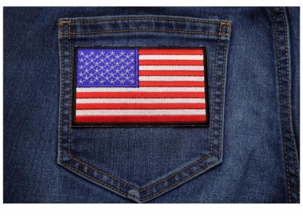Embroidered American Flag 4 Inch | Embroidered Patches by Ivamis Patches