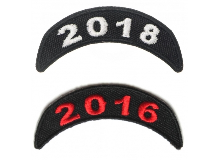 2023 Year Patch Lower Rocker White by Ivamis Patches