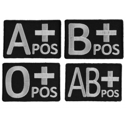 Shop Blood Type Patches - Embroidered Patches - TheCheapPlace.com