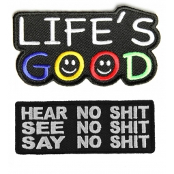Novelty Saying Patches - Sew or Iron on - Embroidered - TheCheapPlace.com
