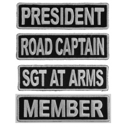 MC Patches | Officer Biker Rank & Motorcycle Club Rank Patches ...