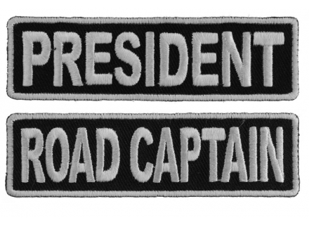 Road Captain Patch, Motorcycle Club Patches for Bikers by Ivamis Patches