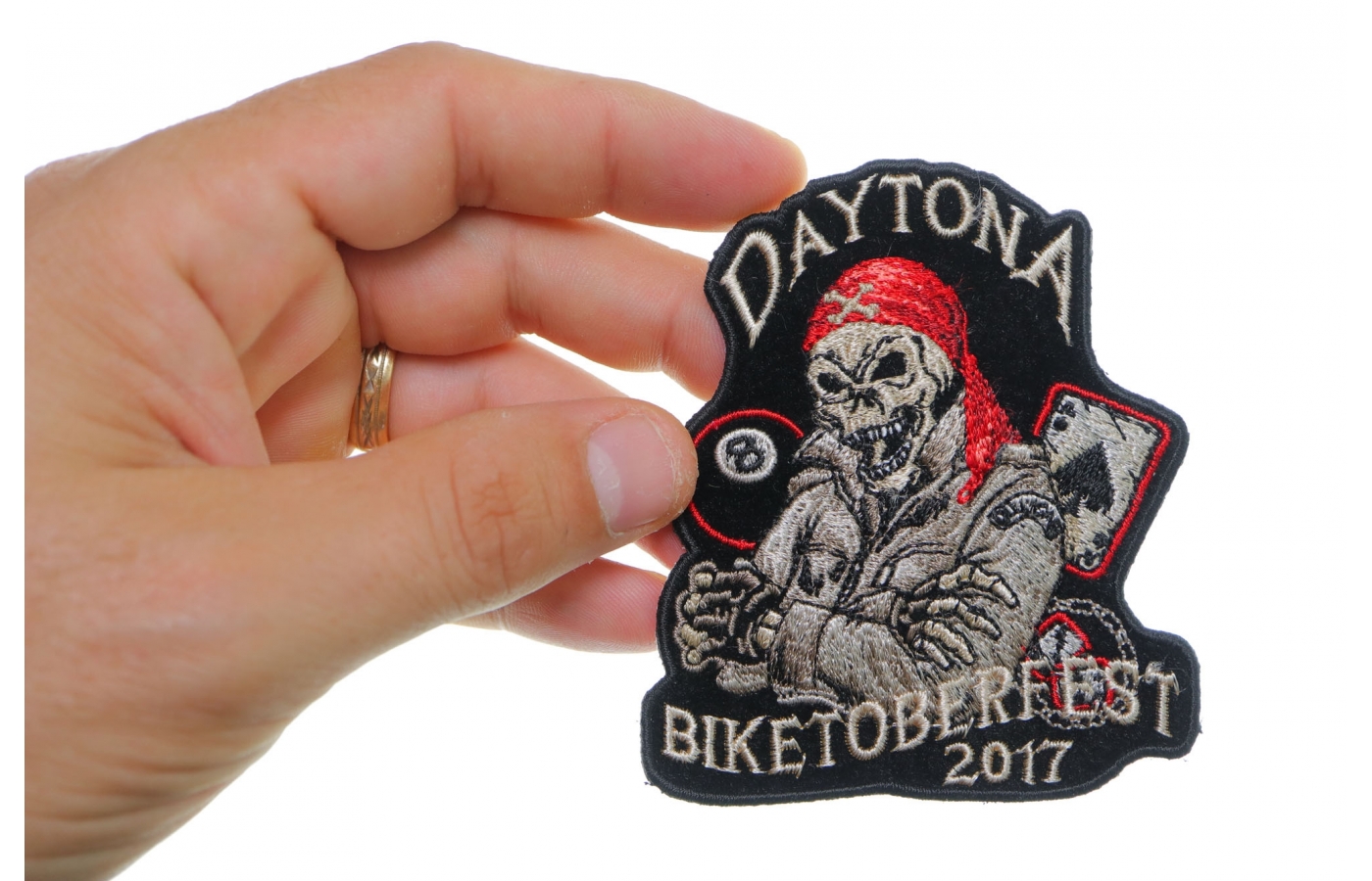 Biketoberfest 2017 Daytona Skull Biker Patch by Ivamis Patches