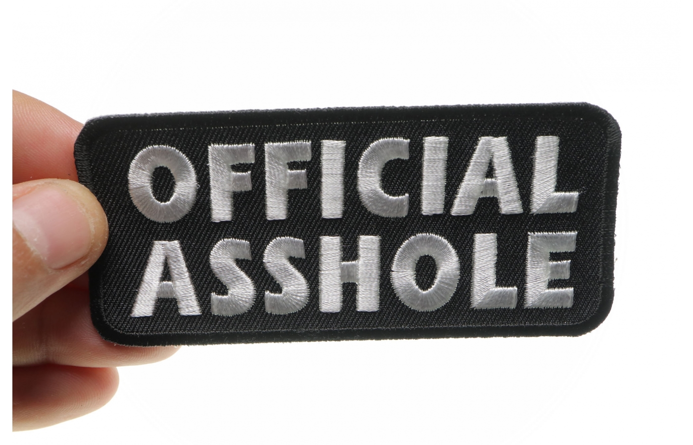 Official Asshole Embroidered Patch | Embroidered Patches by Ivamis Patches