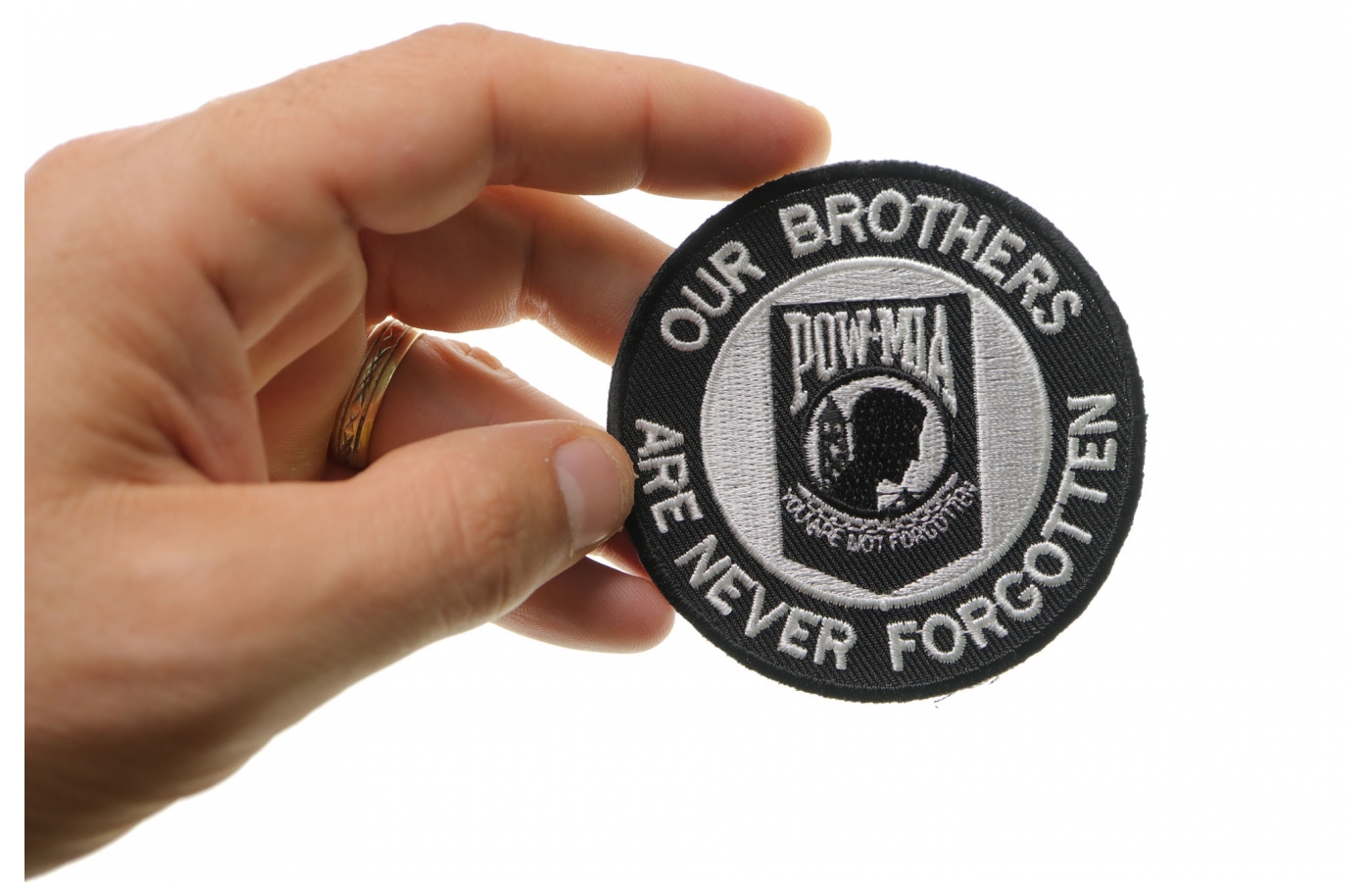 Our Brothers Are Never Forgotten Patch Small | US Military Veteran ...