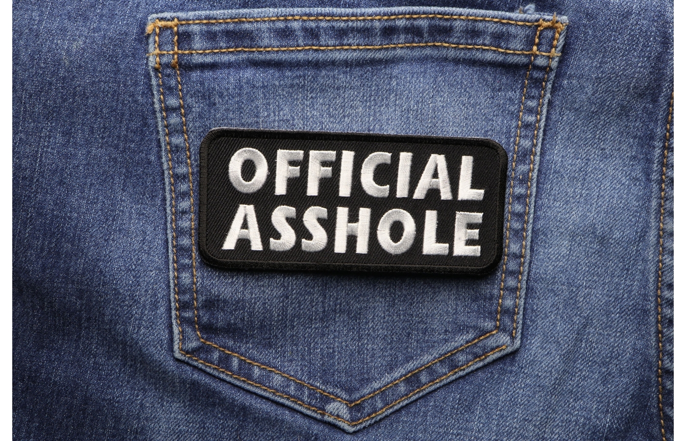 Official Asshole Embroidered Patch | Embroidered Patches by Ivamis Patches