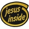 Jesus Inside Embroidered Iron On Christian Patch | Embroidered Patches ...
