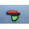 Africa Map Embroidered Iron On Flag Patch | Embroidered Patches by ...