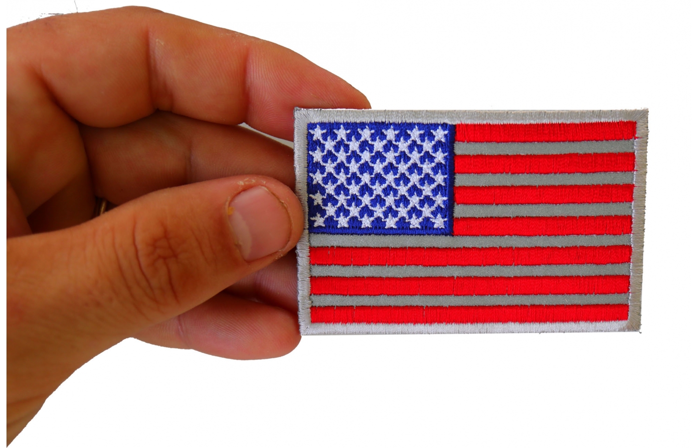 American Flag Reflective Patch | Embroidered Patches by Ivamis Patches