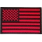 Red Black American Flag Patch Small Embroidered Iron On Patch ...