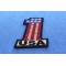 Number 1 USA Vintage Flag and Stars Patch | US Military Veteran Patches ...