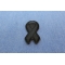 Black Ribbon Patch, Support Ribbon Patches by Ivamis Patches
