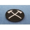 Crossed Firefighter Axes In Silver Patch | Embroidered Patches by ...