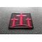 Three Crosses In Red Patch | Embroidered Patches by Ivamis Patches