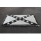 Subdued Gray Confederate Flag Patch by Ivamis Patches