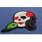 Heart Eye Lady Skull Patch, Skull Patches by Ivamis Patches