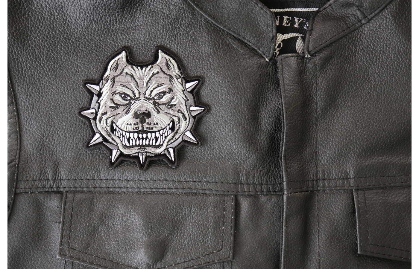 Gray Pitbull Dog Small Patch by Ivamis Patches