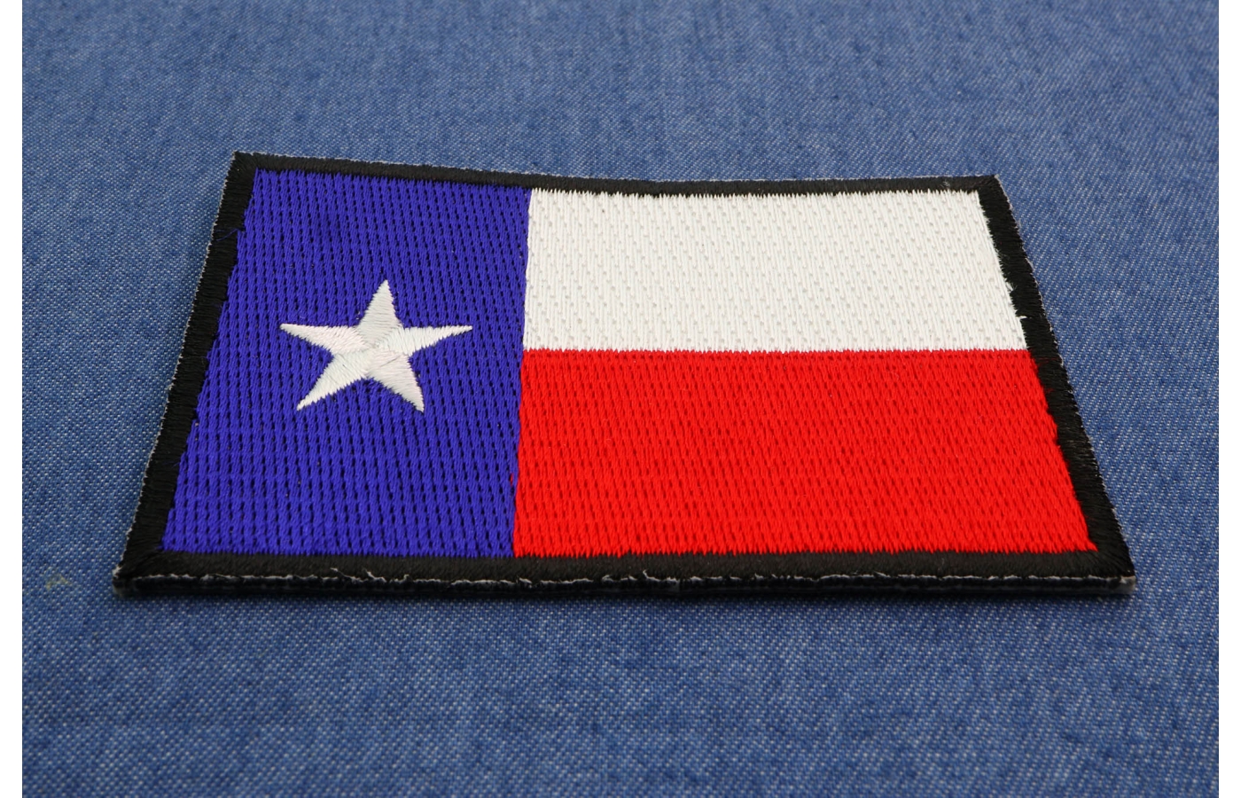 Black Border Texas Flag Patch by Ivamis Patches