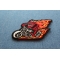 Devil Biker riding Motorcycle with Flames Patch, Biker Vest Patches ...