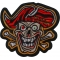 Deranged Jolly Roger Pirate Patch, Skull Patches by Ivamis Patches