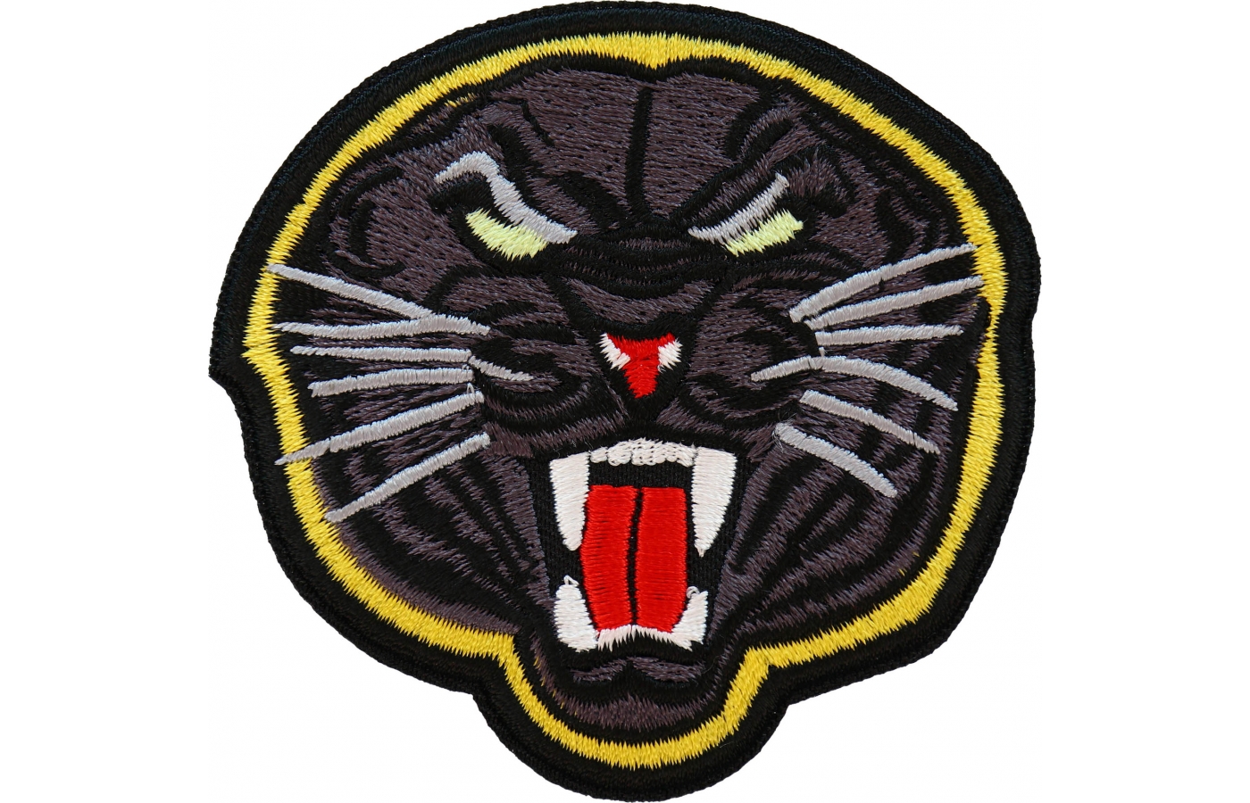 Black Jaguar Iron on Patch by Ivamis Patches