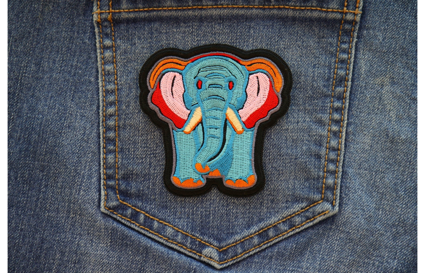 Holly Elephant Patch Embroidered by Ivamis Patches