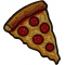 Pizza Slice Iron on Patch - Iron on Novelty Patches by Ivamis Patches