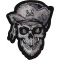 Dead Pirate Skull Patch, Skull Patches by Ivamis Patches