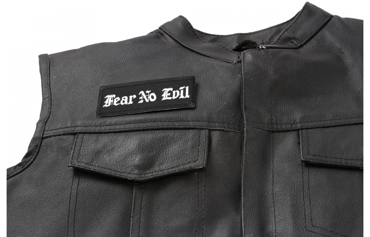 Fear No Evil Iron On Biker Patch | Embroidered Patches by Ivamis Patches