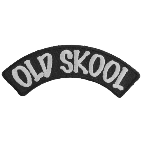 Old Skool Small Rocker Patch | Biker Patches -TheCheapPlace