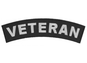 Shop Large Military Veteran Rocker Patches - TheCheapPlace