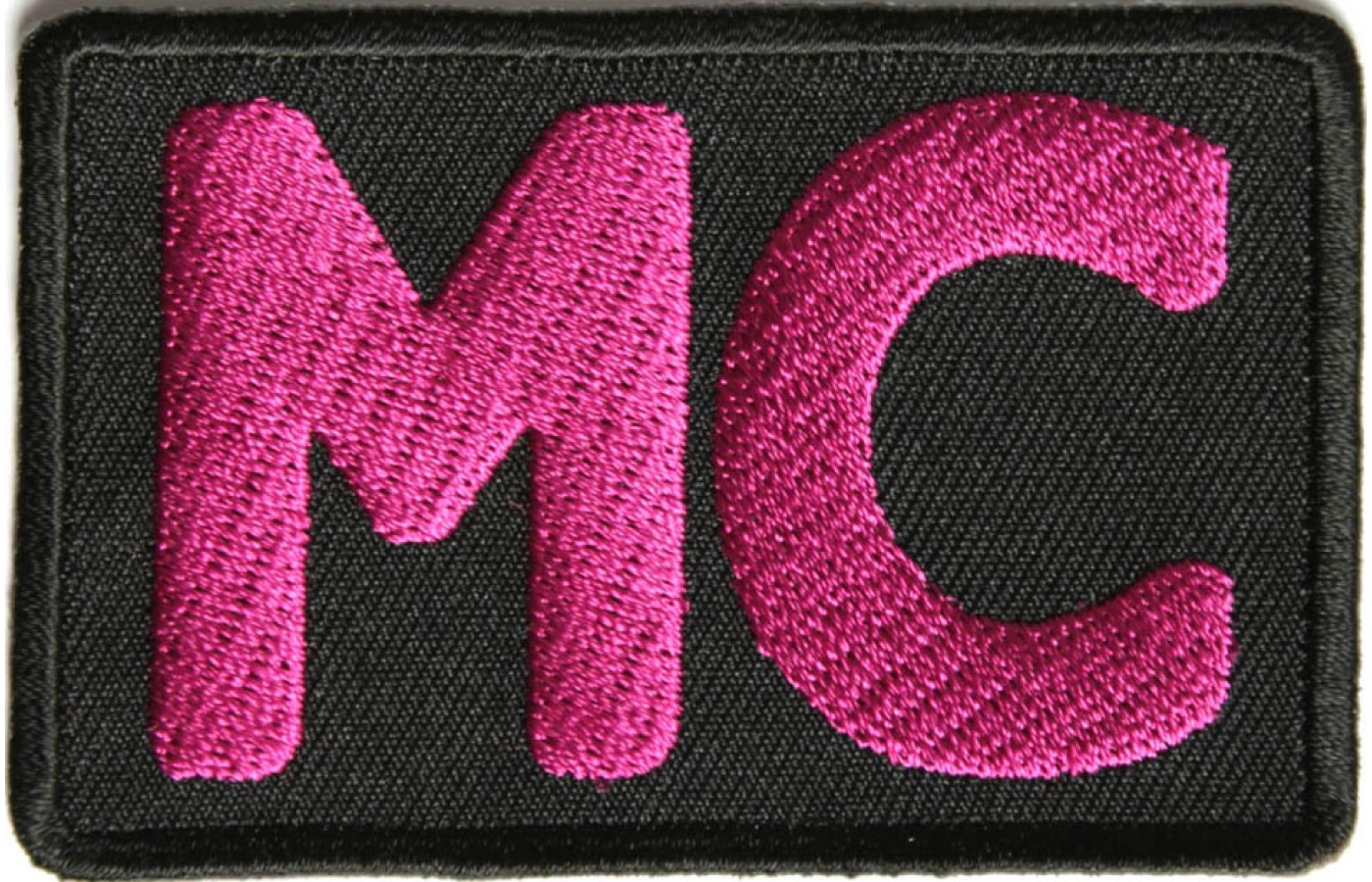 Pink MC Patch - Embroidered Iron On Motorcycle Club Patch by Ivamis Patches