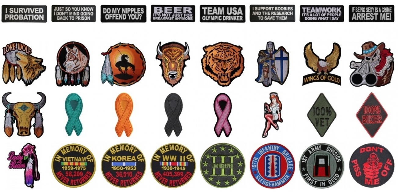 Patches on Sale throughout the weekend