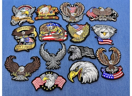 American Flag Eagle Patch, Large Eagle Patches for Jackets by Ivamis ...