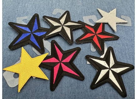 Reflective Nautical Star Patch | Embroidered Patches by Ivamis Patches