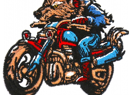 Pink Biker Angel On Motorcycle Patch, Biker Vest Patches, Sew or Iron ...