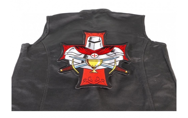 Iron on Christian Cross Patches for back of Vests and Jackets ...