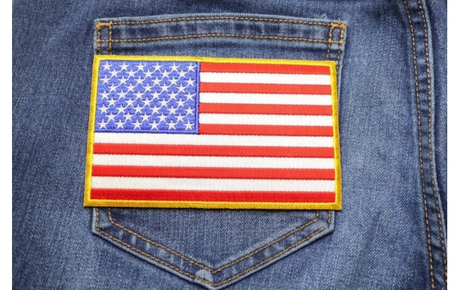 5 Inch Flag Patches - Sew or Iron on - Embroidered - TheCheapPlace.com